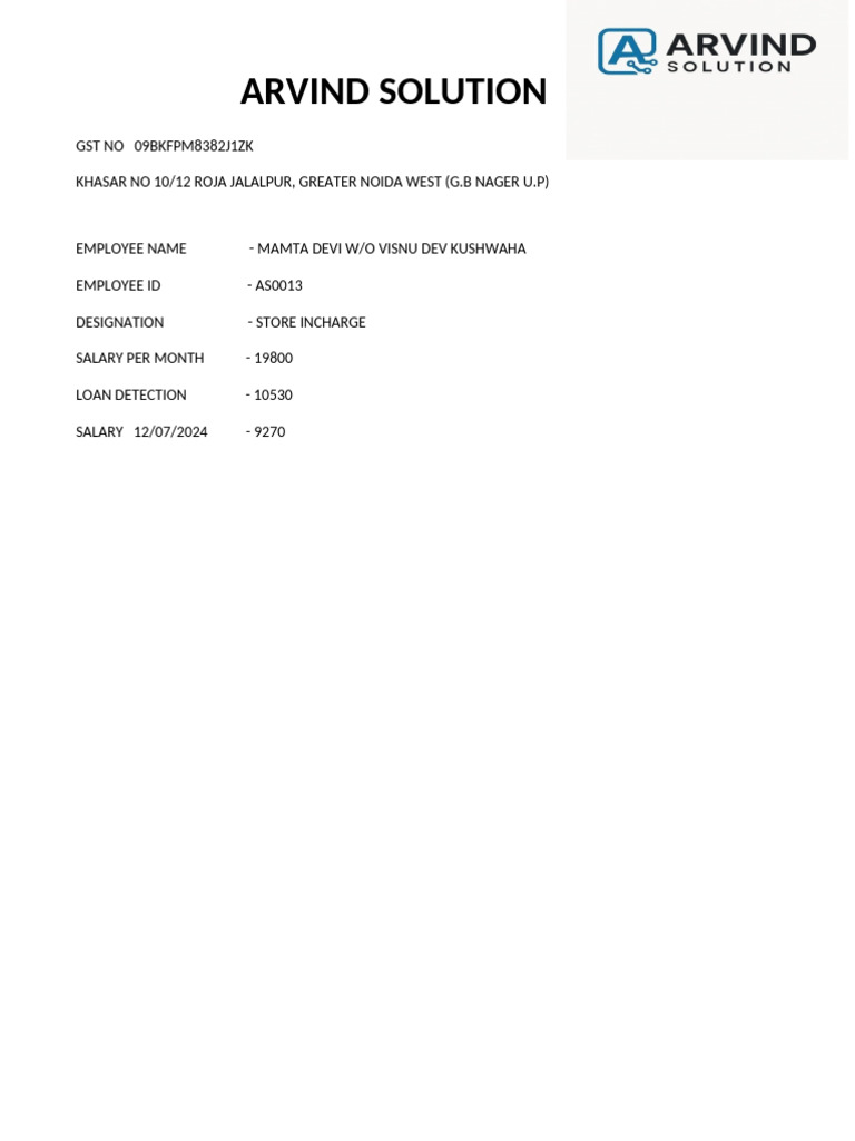 Arvind Solution | PDF