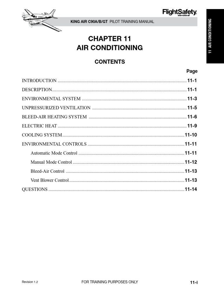 King Air C90A/B/GT Pneumostat Guide | PDF | Air Conditioning | Thermostat
