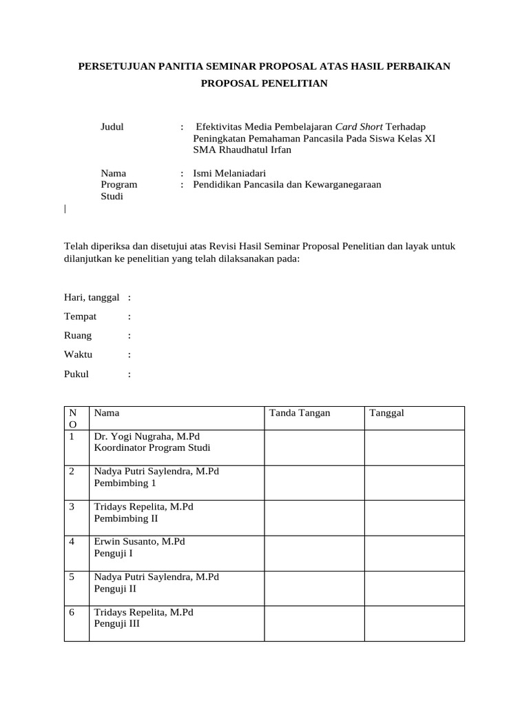 01 - 2025 - Tanpa TTD - Persetujuan Panitia Seminar Proposal Atas Hasil ...