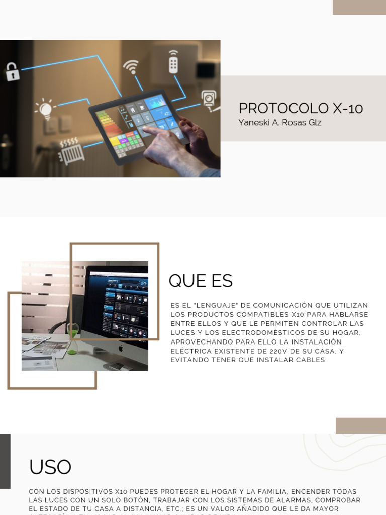 Protocolo X10: Control Inteligente del Hogar | PDF
