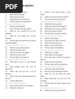 Level A1 500 Conversation Questions | PDF