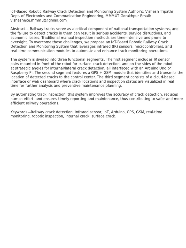 IoT_Railway_Crack_Detection_Abstract | PDF