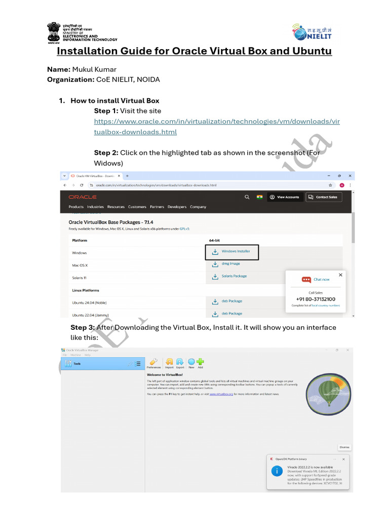 Installation Guide Virtual Box and Ubuntu | PDF | Screenshot | Software