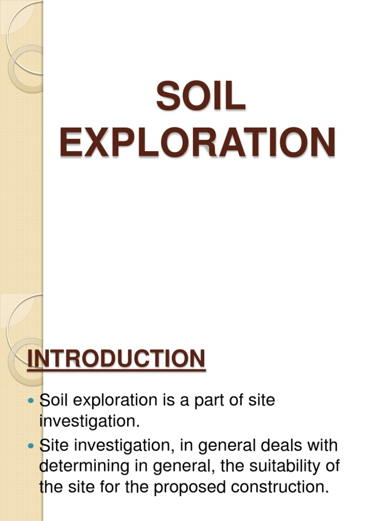 Soil Exploration | PDF | Deep Foundation | Soil