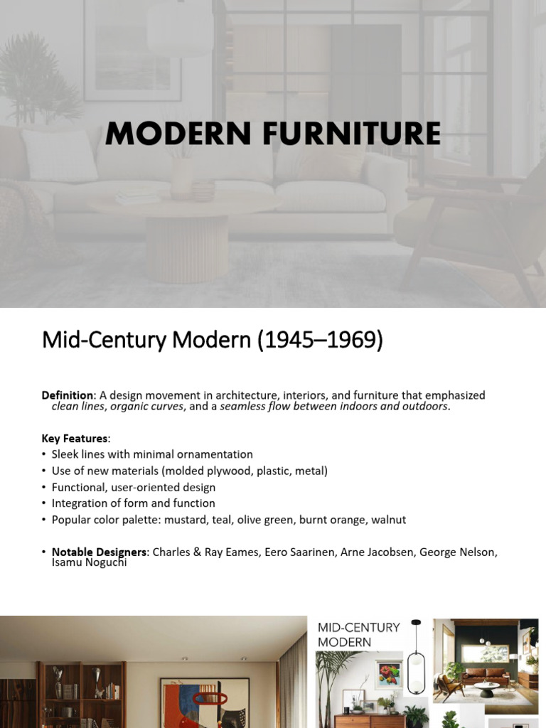Modern Furniture Design Overview | PDF