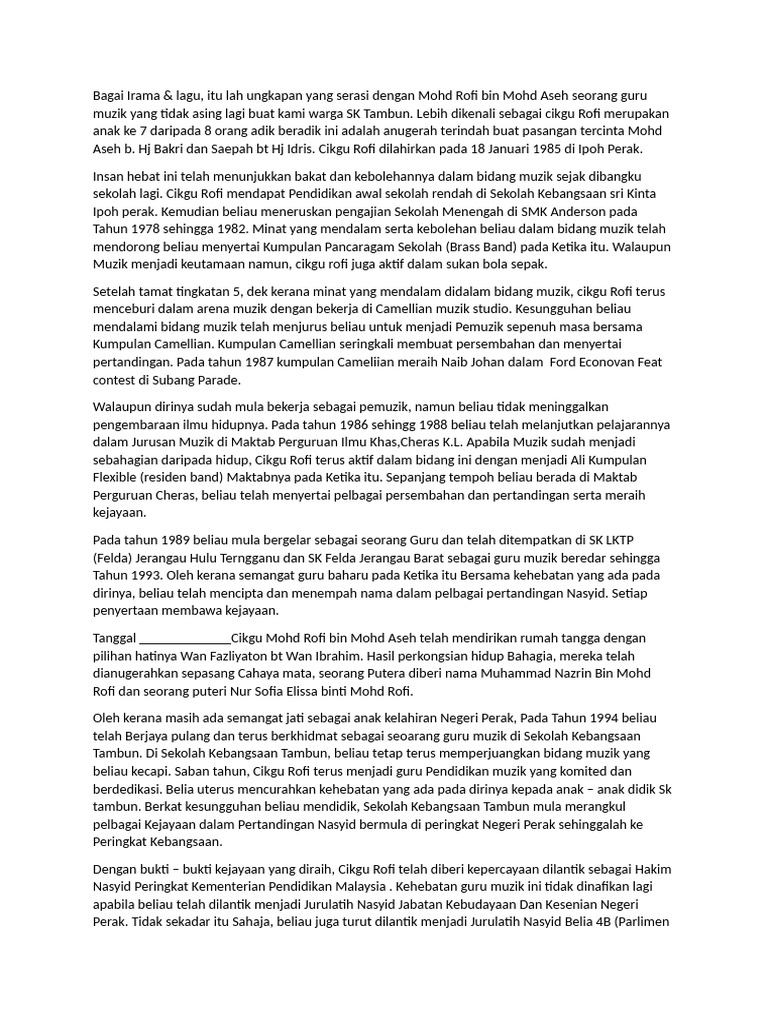 Skrip Cikgu Rofi | PDF