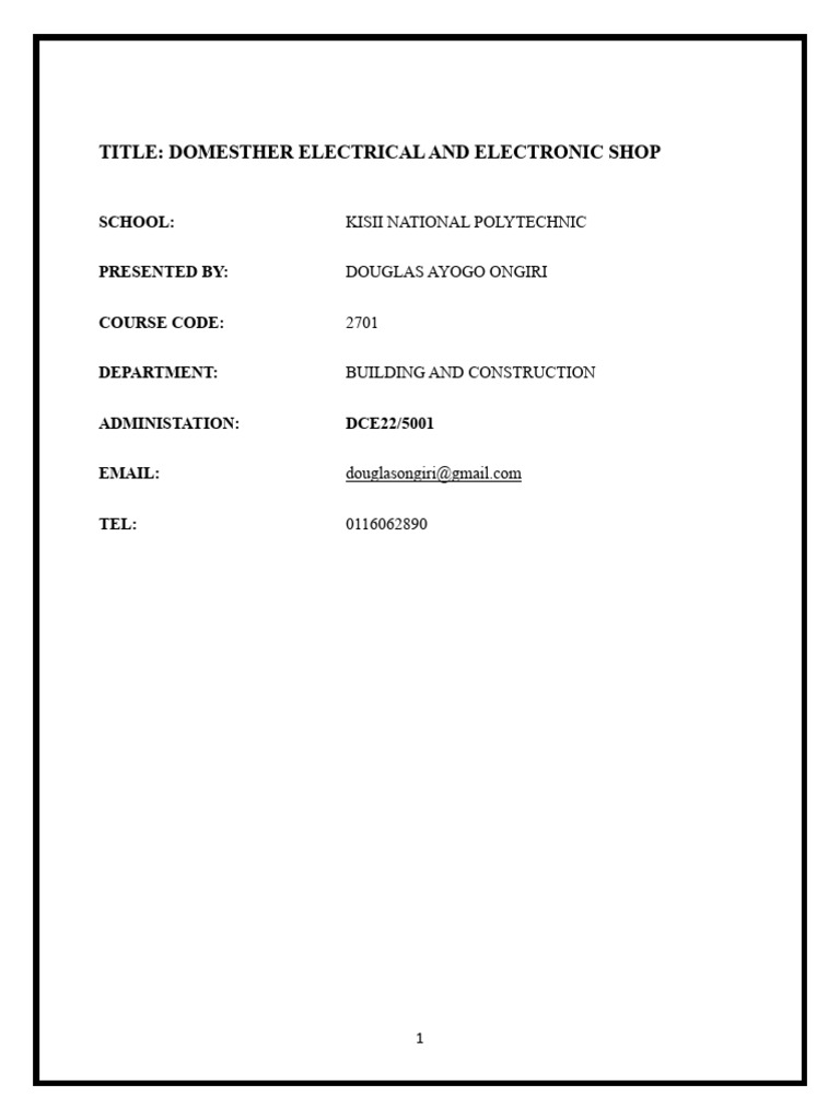 Business Plan for Domesther Shop | PDF | Business | Pricing