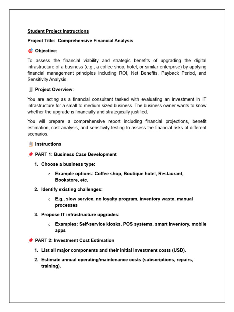 Comprehensive Financial Analysis | PDF | Return On Investment | Point ...