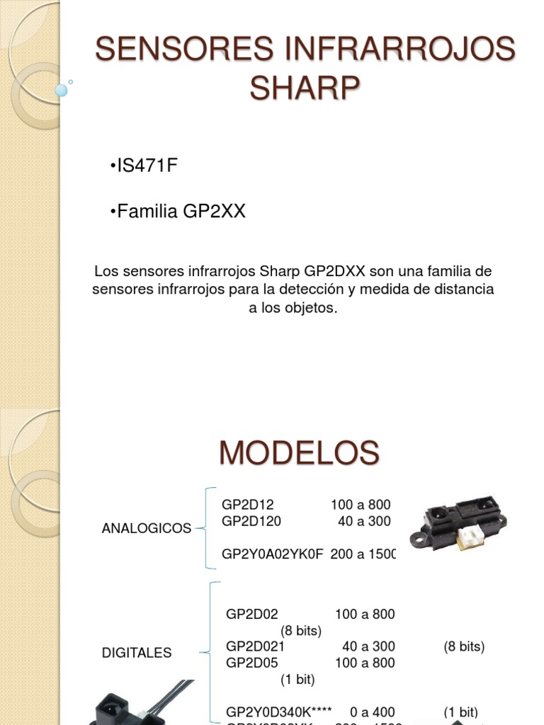 Tipos de Sensores Infrarrojos Sharp | PDF | Informática | Tecnología