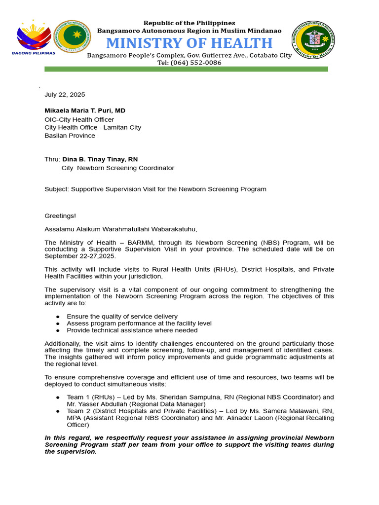 Supportive Supervision Letter.docx (5) | PDF