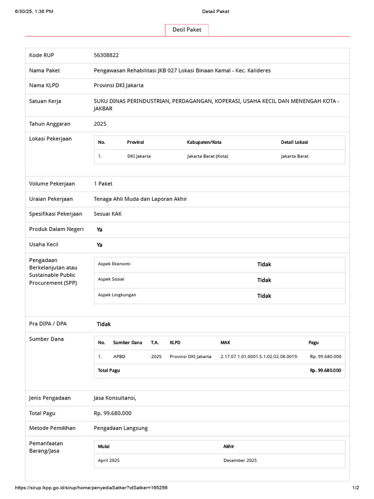 Pengawasan Kamal | PDF
