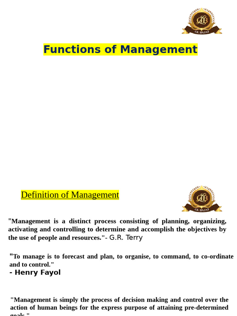 Key Functions of Management Explained | PDF | Human Resources | Recruitment