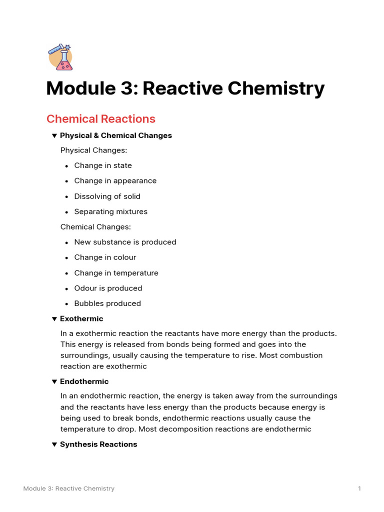 Understanding Reactive Chemistry Concepts | PDF | Reaction Rate | Redox