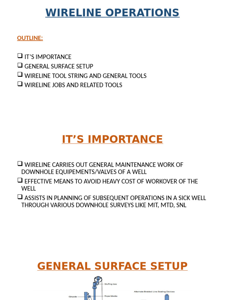 Overview of Wireline Operations | PDF | Equipment | Tools