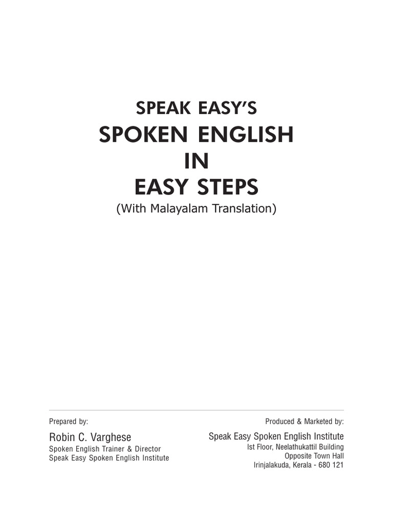 Spoken English Book | PDF | Linguistics