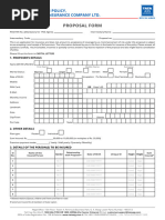 Reliance Health Gain Proposal Form | PDF | Insurance | Payments