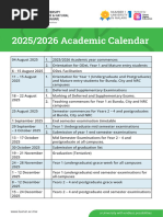 UWI Academic Calendar 2526_250813_150710 | PDF | Academic Term ...