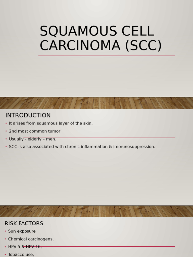 Squamous Cell Carcinoma (SCC) | PDF
