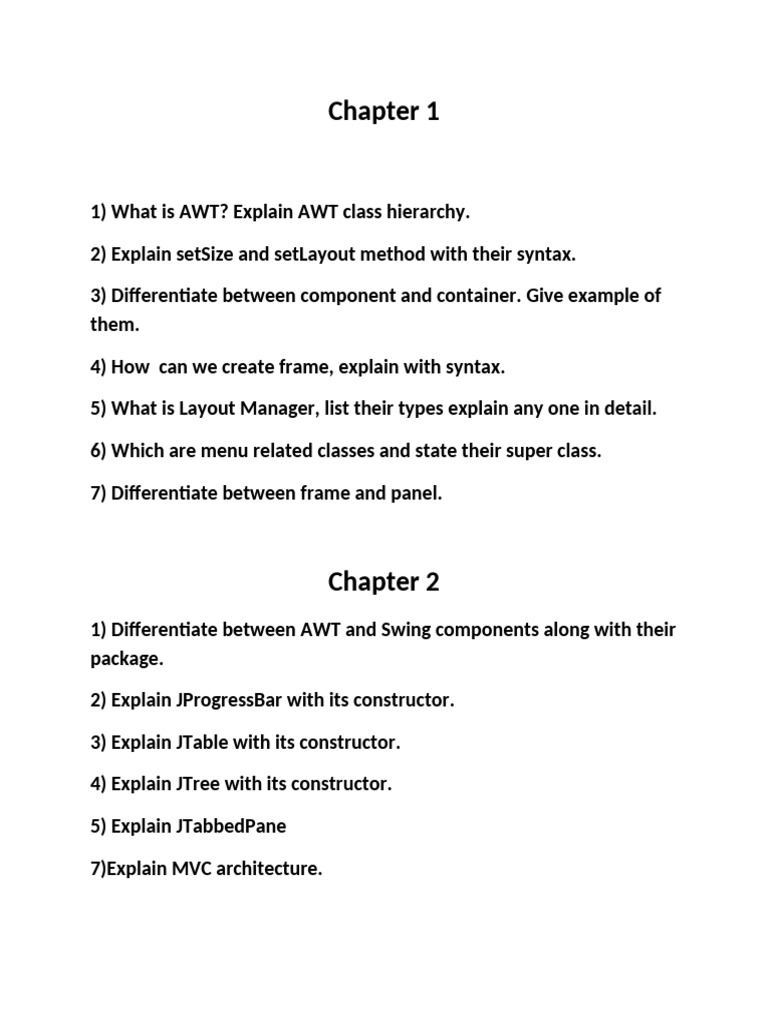 AJP Viva Question Bank | PDF