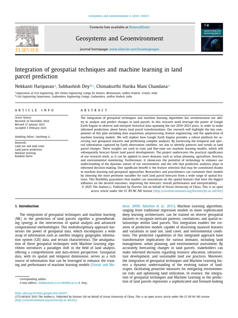 Geospatial ML for Land Parcel Prediction | PDF | Machine Learning ...