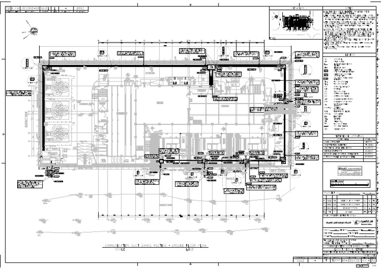 Scale Communication Duct Banks Routing - Ground Floor Plan 1:150 | PDF ...