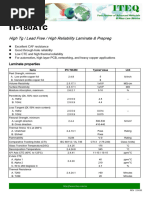 FR408HR Laminate Specifications | PDF | Technology & Engineering