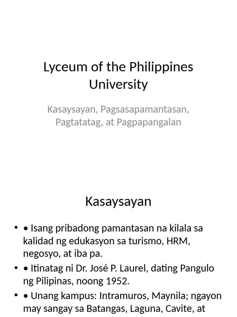 LPU Presentation Expanded | PDF