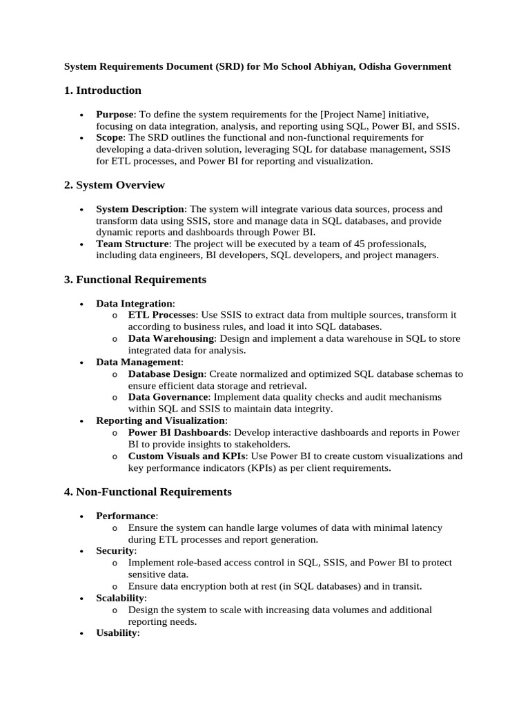 Mo School Abhiyan, Odisha Government (SRD) | PDF | Databases | Data Warehouse