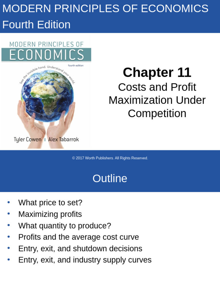 Profit Maximization in Competitive Markets | PDF | Profit (Economics ...