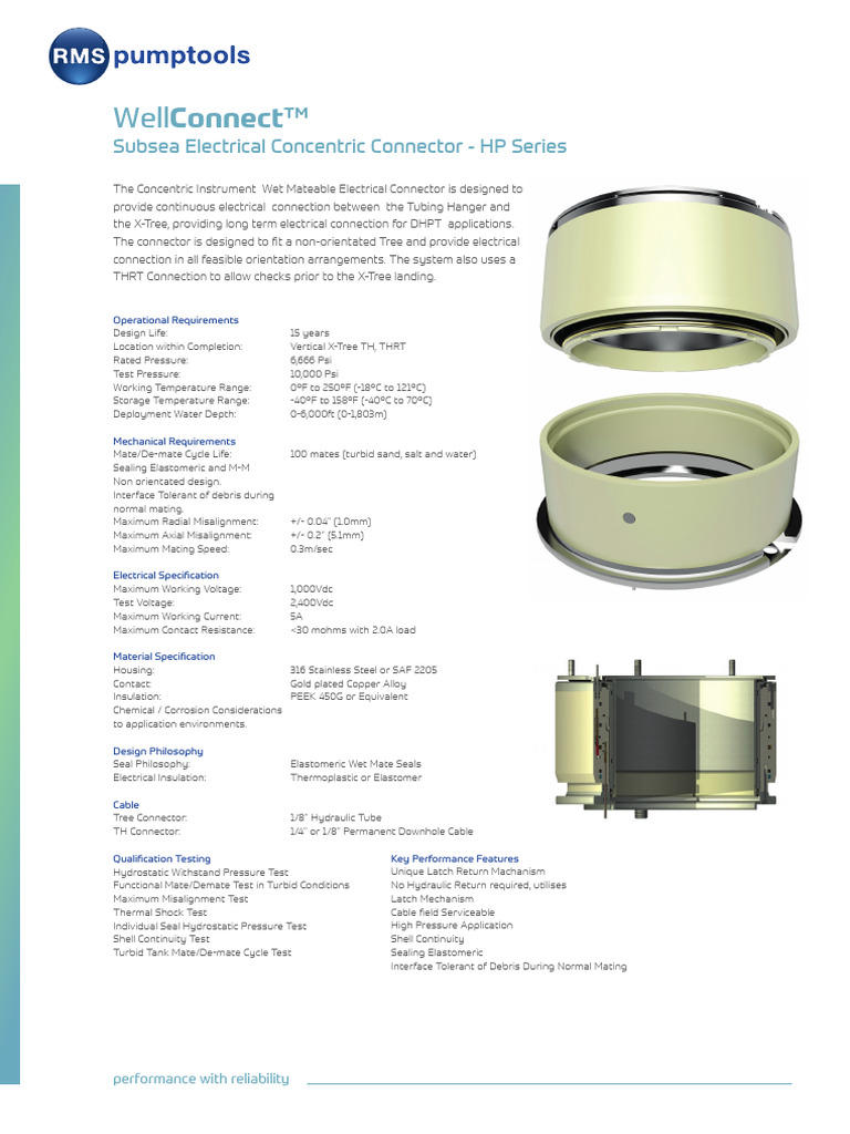 HP Series Wet Mateable Connector | PDF | Electrical Connector | Equipment