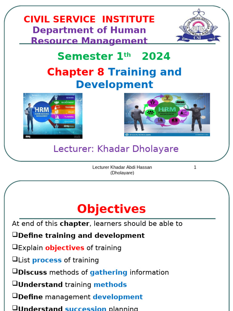 Chapter 8 Training and Development | PDF | Knowledge | Cognition