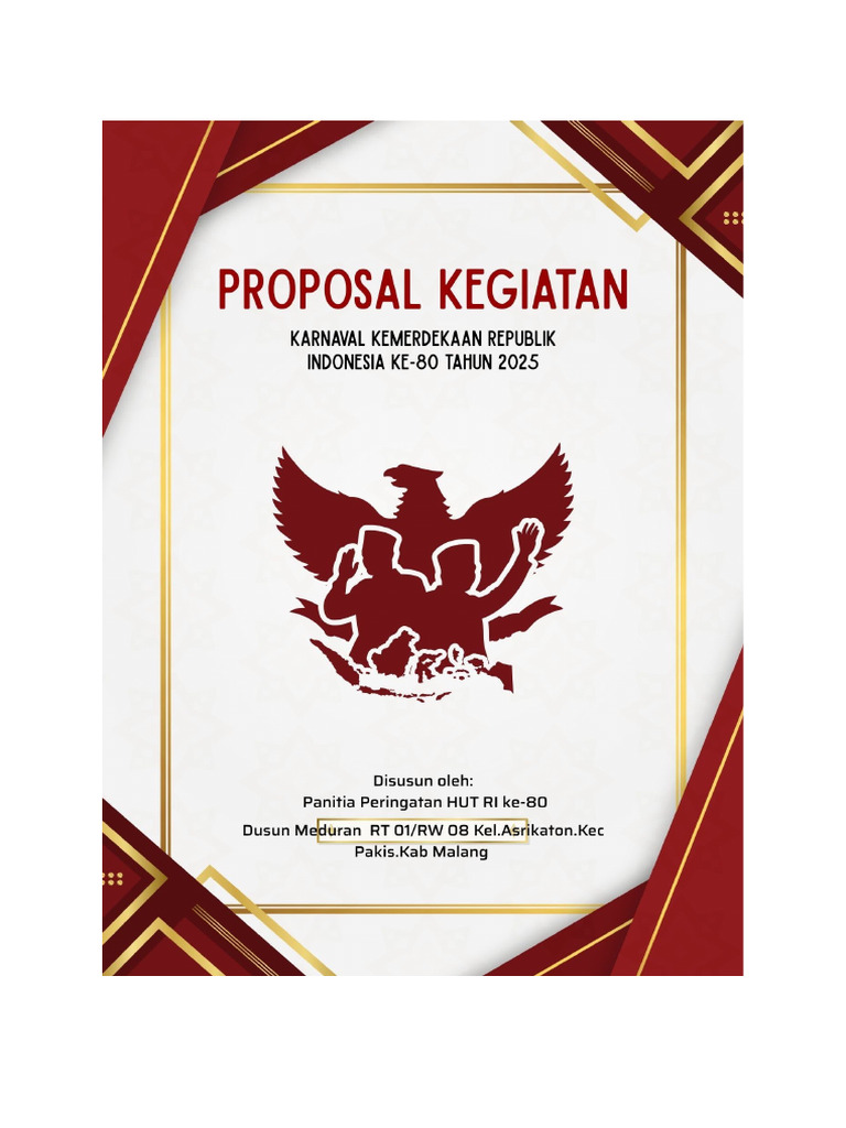 Proposal Karnaval HUT ke-80 RI | PDF
