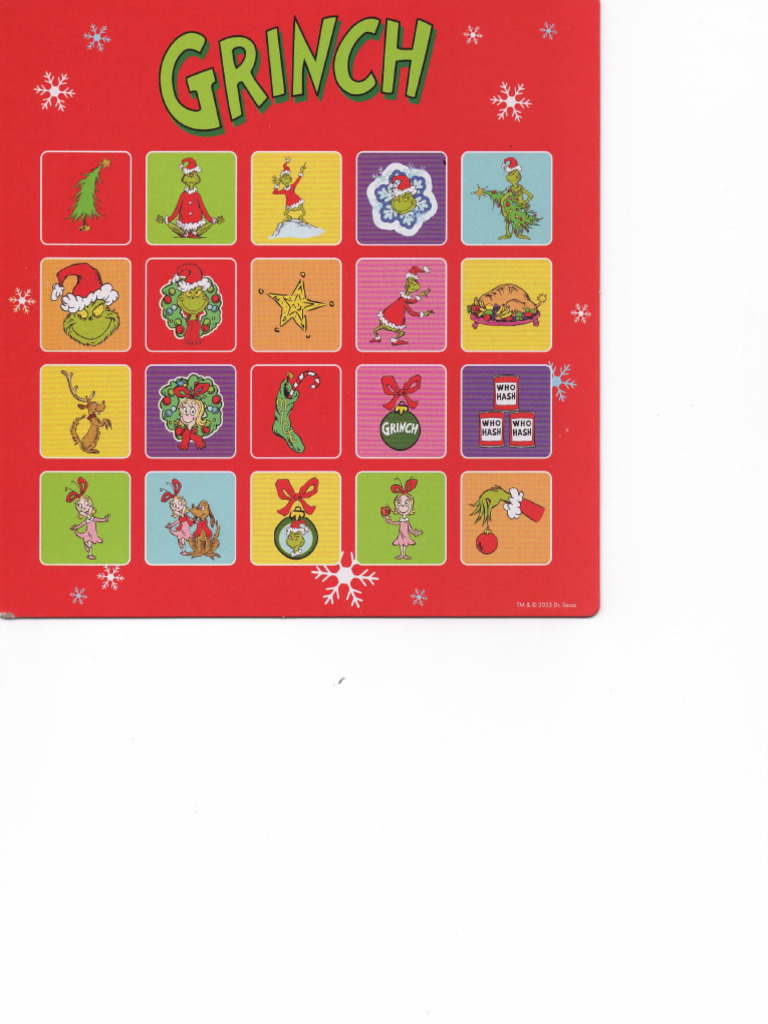 Grinch Bingo 2 | PDF