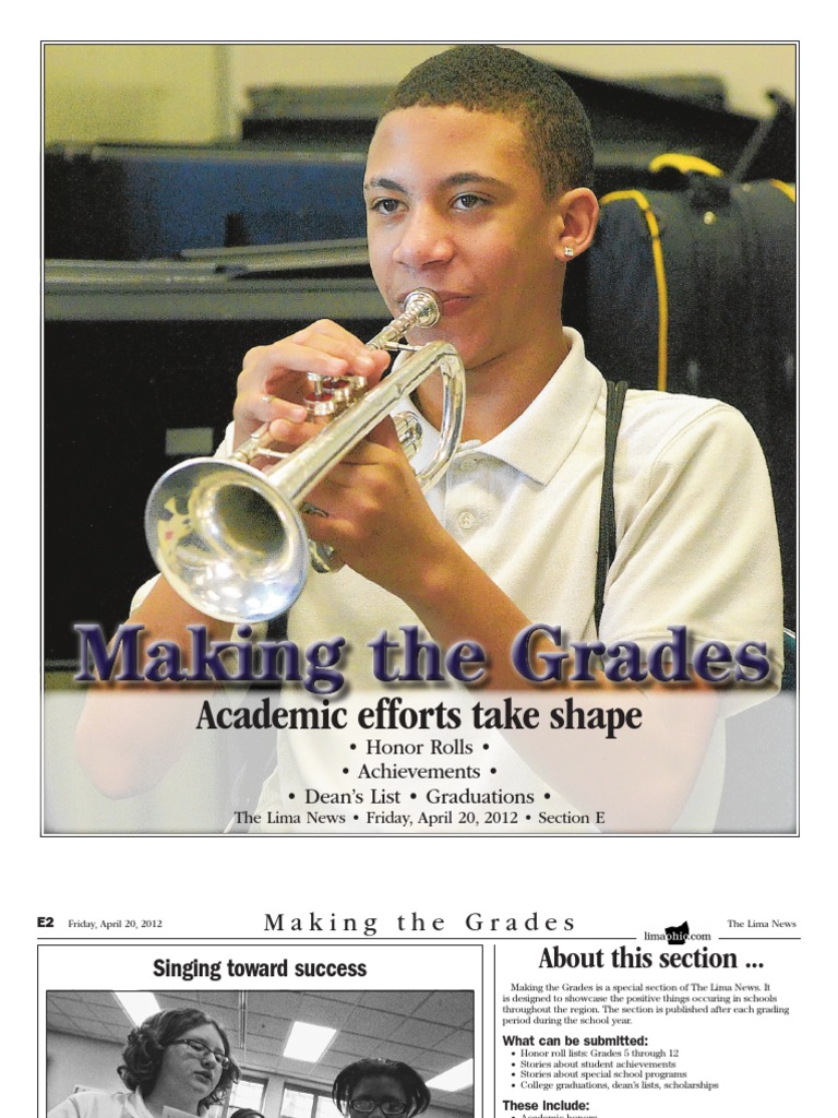 Making The Grades - 4/20/12 | PDF