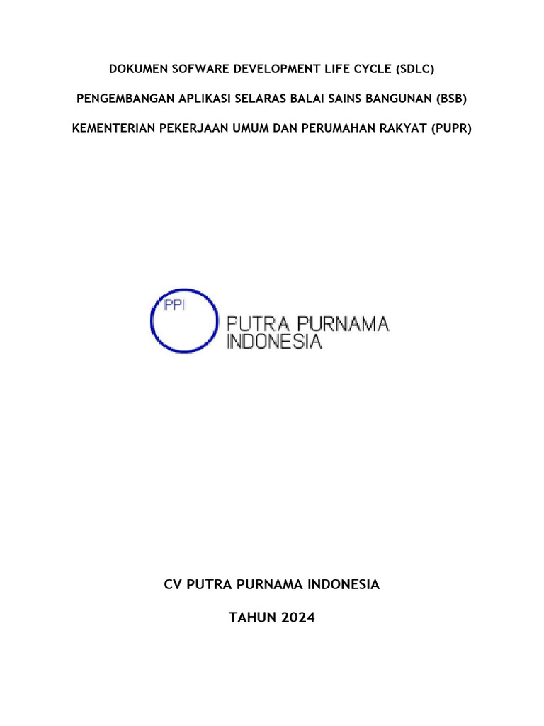 Sampul Dokumen SDLC | PDF