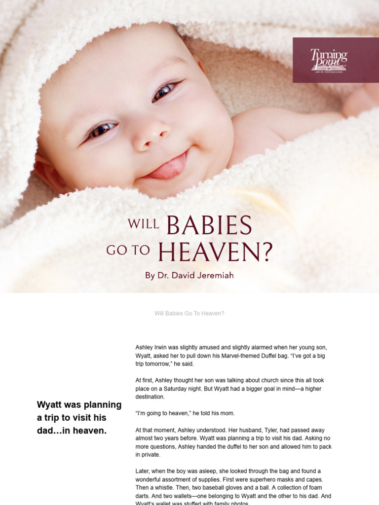 Will Babies Go To Heaven | PDF | Jesus | Gospel Of Matthew