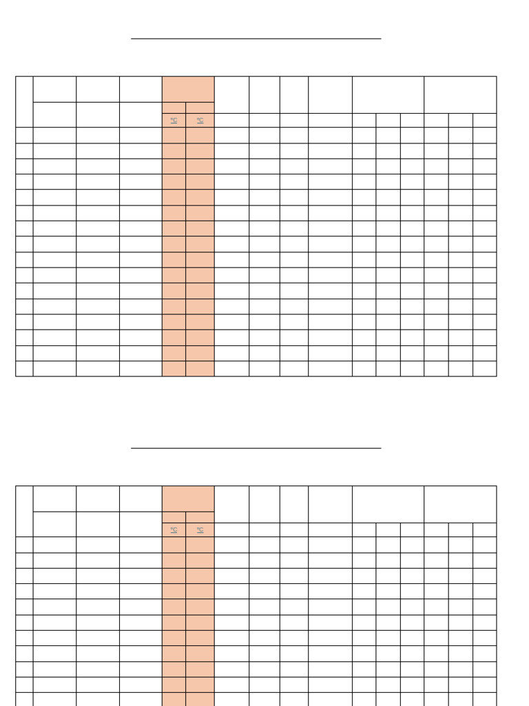 Daily Monitoring Log Sheet - Typical Form To Record Performance ...