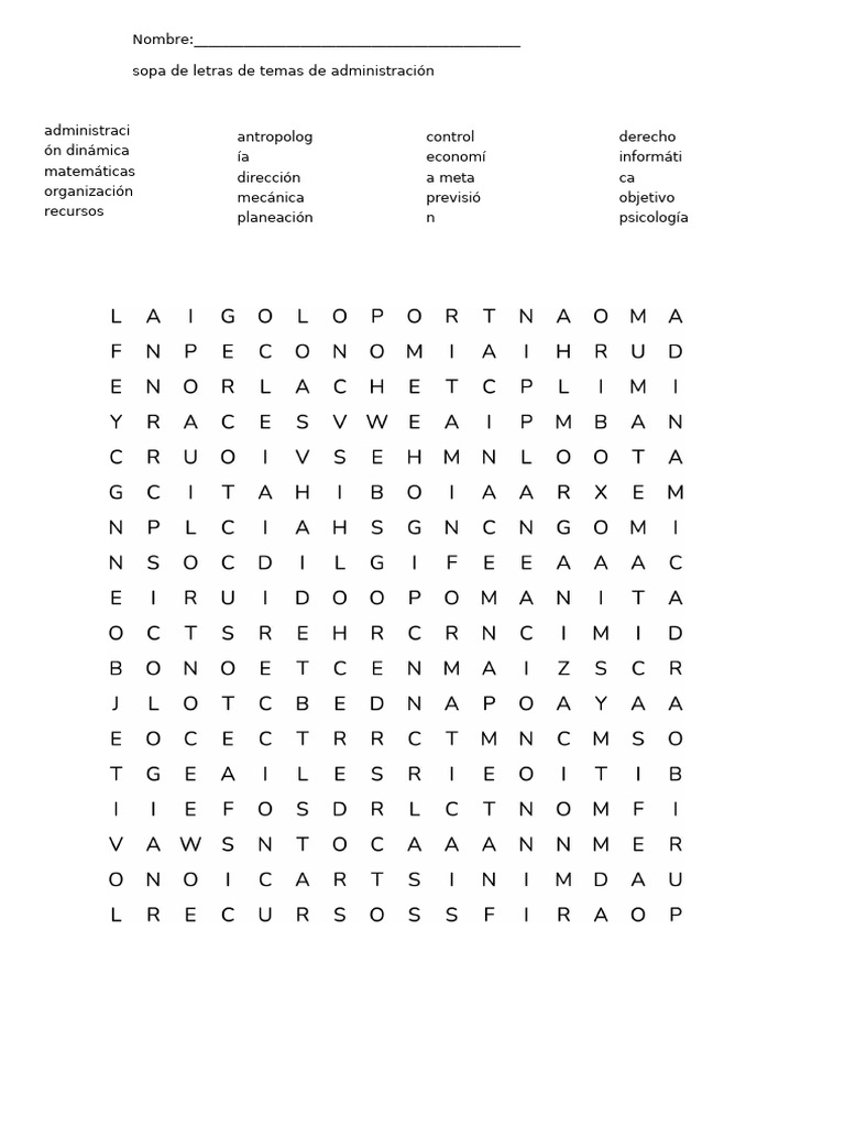 Crucigrama Sopadeletras 6a ARH | PDF