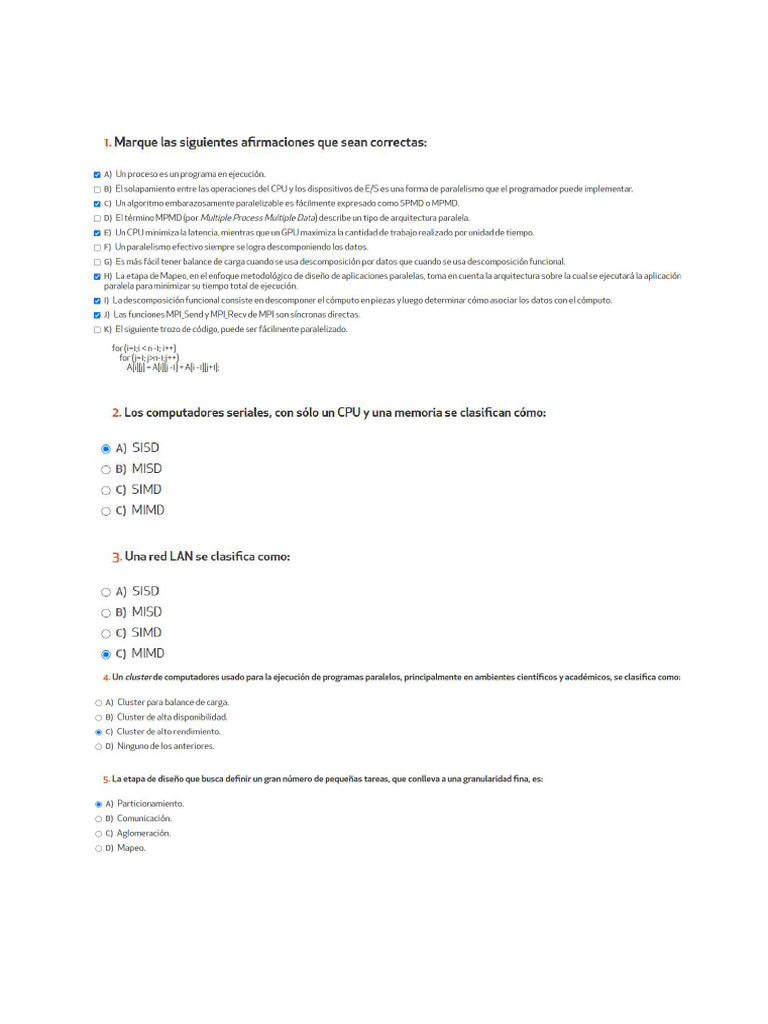 Ejercicios autoevaluación | PDF