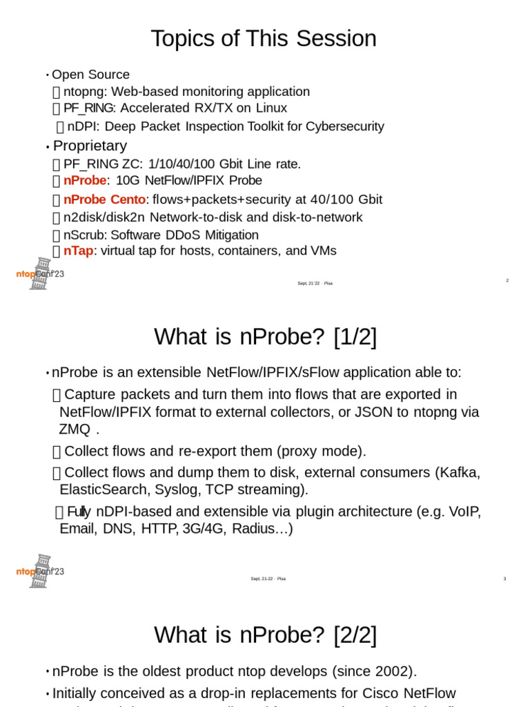 Nprobe - training - 副本 | PDF | Port (Computer Networking) | Internet