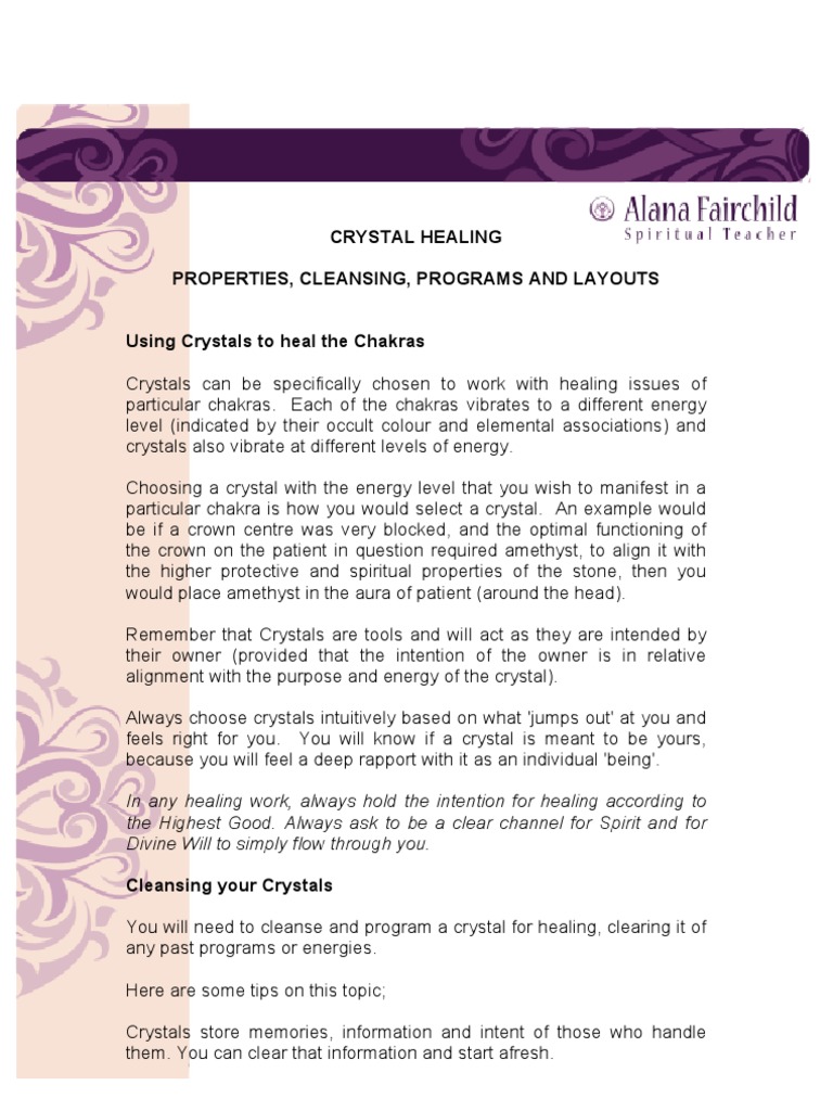 Crystal Healing | PDF | Chakra | Aura (Paranormal)