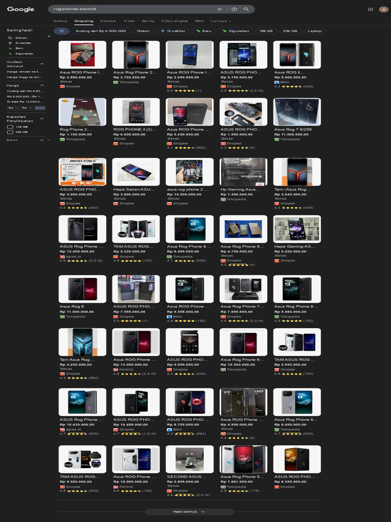 Rog Phones Second - Google Shopping | PDF