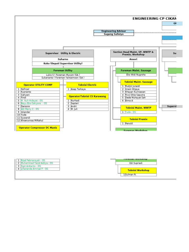 Cikande Engineering Organizational Structure 2025 | PDF