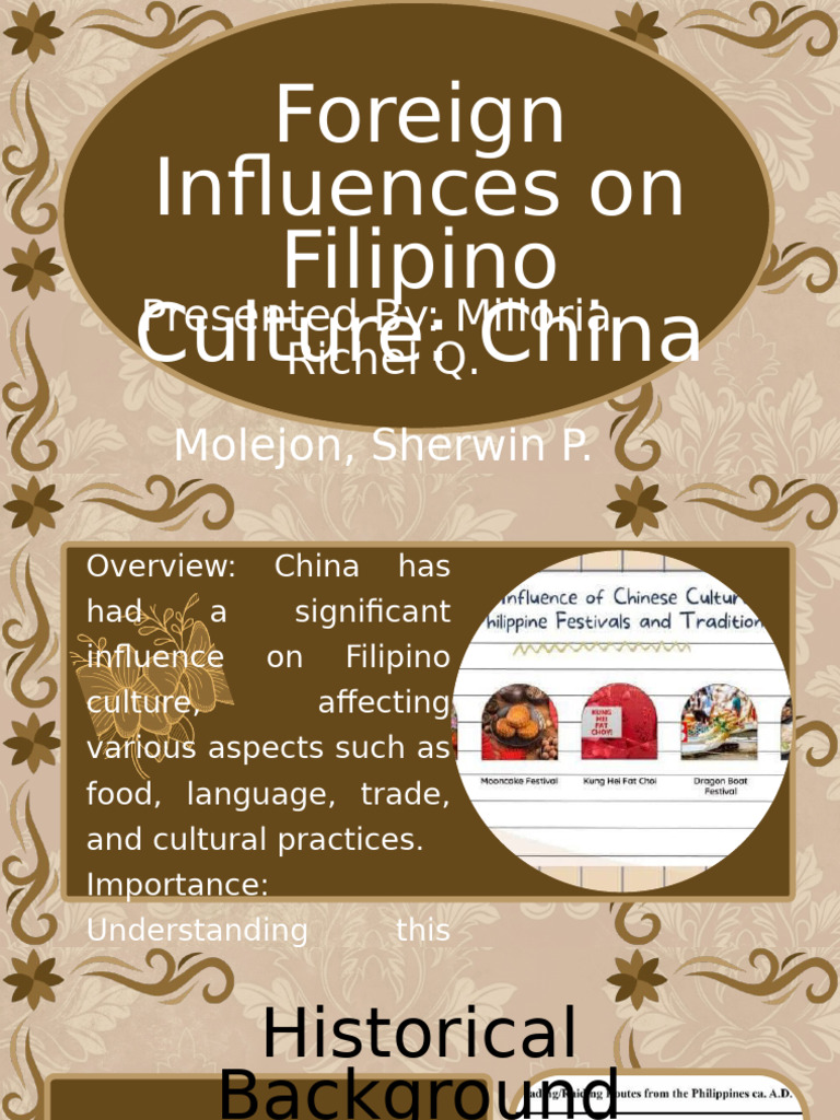 Foreign Influences On Filipino Culture China | PDF
