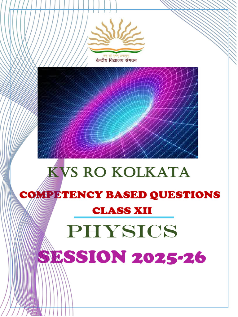 Competency Based Questions Class Xii Physics 2025 26 | PDF | Force ...