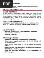 DHP CV Format for Qatar Jobs | PDF