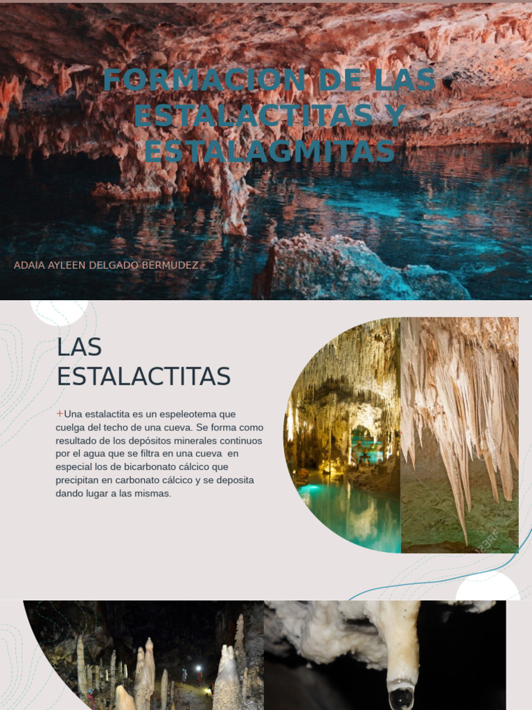 Formacion de Las Estalactitas y Estalagmitas | PDF