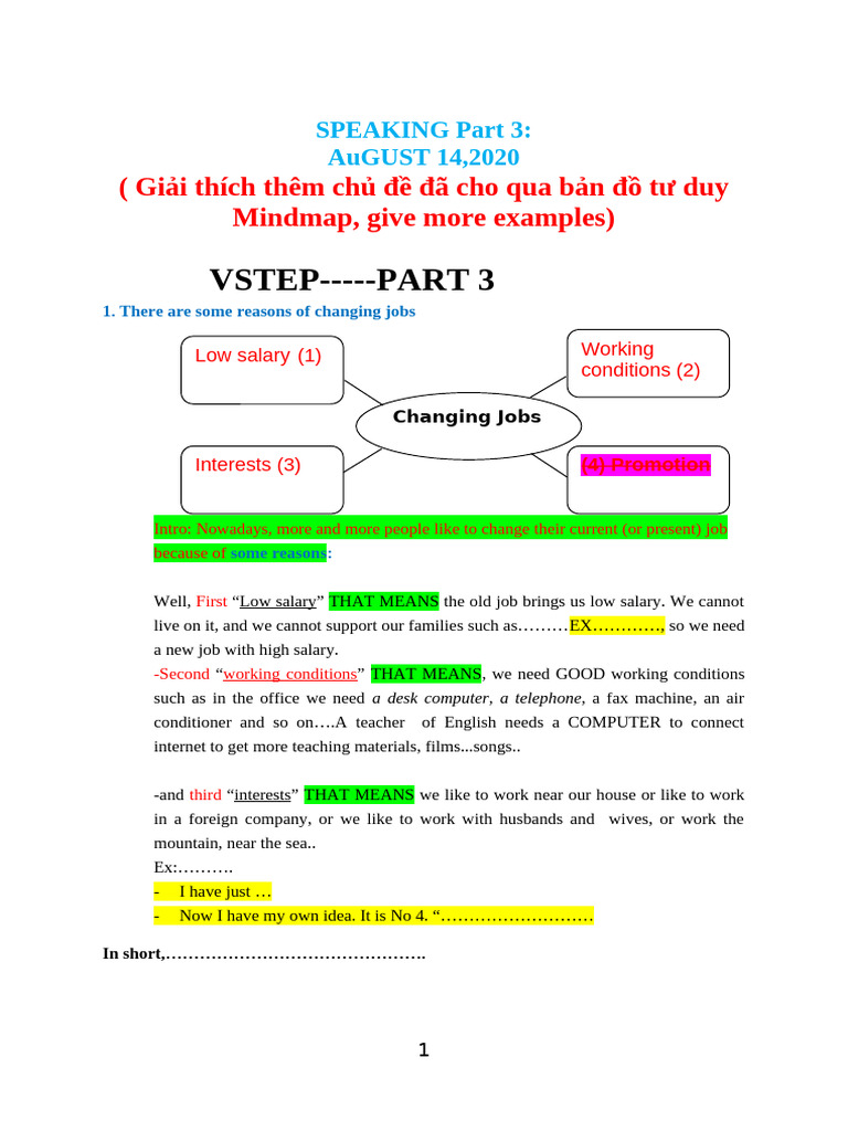 VSTEP SpeakingPart 3 Jan2025 | PDF