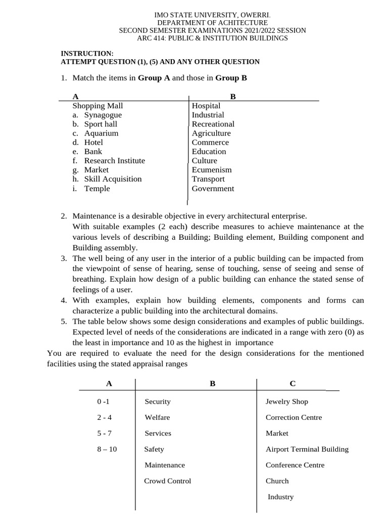414 and 442 Exams | PDF | Stairs | Window