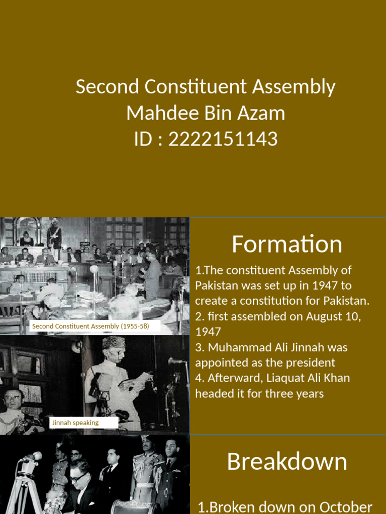 Second Constituent Assembly | PDF